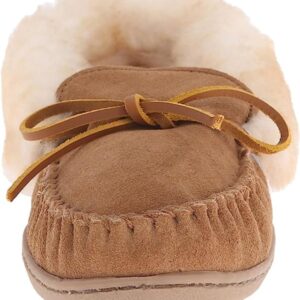 Minnetonka Women's Alpine Sheepskin Slippers, Golden Tan, 8