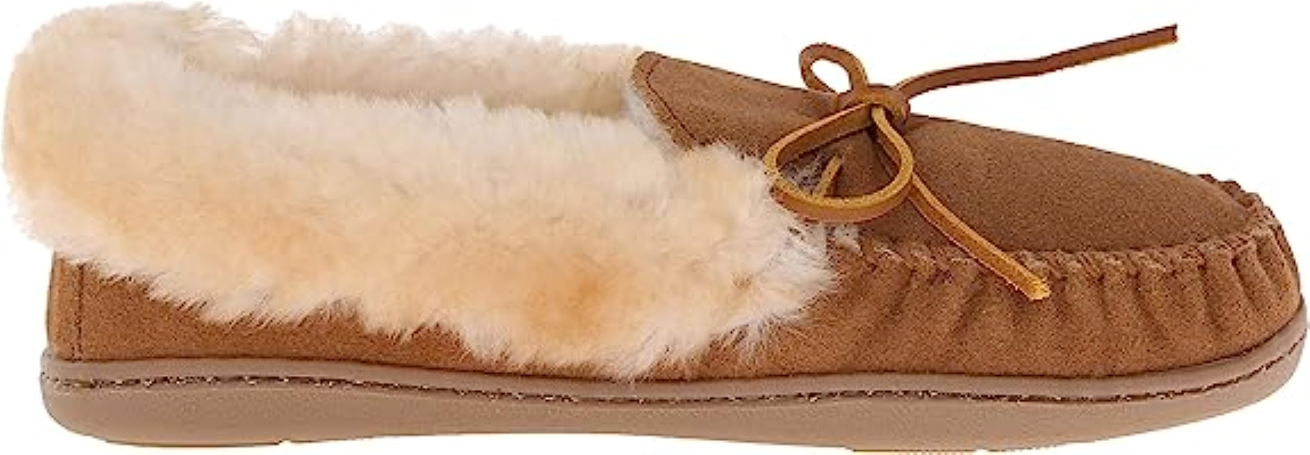 Minnetonka Women's Alpine Sheepskin Slippers, Golden Tan, 8