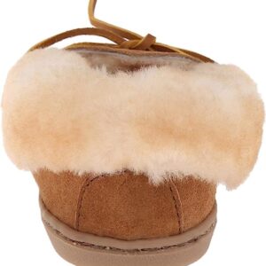 Minnetonka Women's Alpine Sheepskin Slippers, Golden Tan, 8