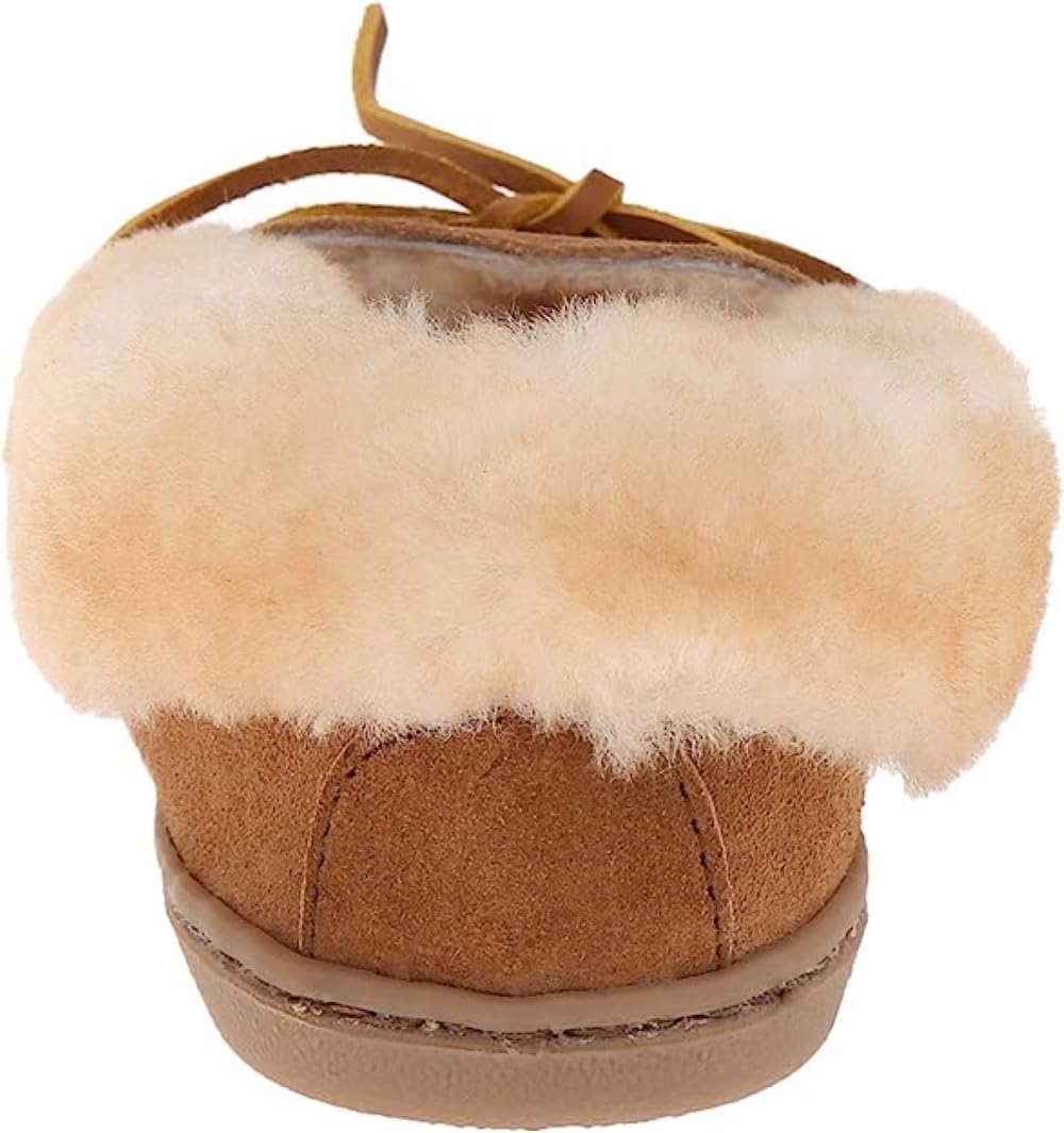 Minnetonka Women's Alpine Sheepskin Slippers, Golden Tan, 8