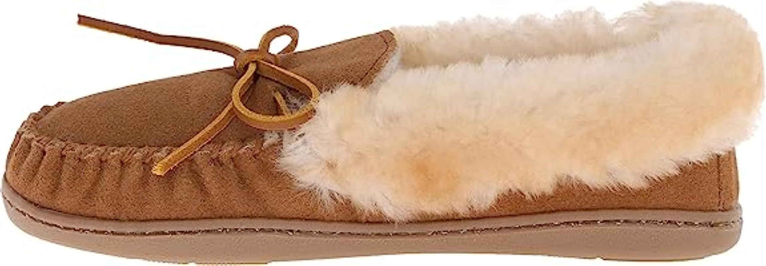 Minnetonka Women's Alpine Sheepskin Slippers, Golden Tan, 8