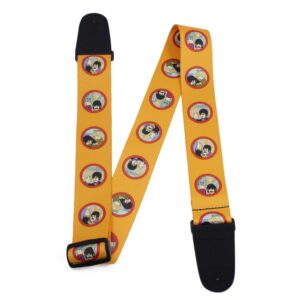 perri’s leathers ltd. - the beatles - guitar strap - polyester - yellow submarine - official licensed product - for acoustic/bass/electric guitars - adjustable - made in canada (lpcp-6108)