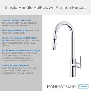 Gerber Plumbing Parma Cafe Pull Down Kitchen Faucet