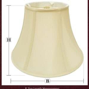 Royal Designs Rectangle Cut Corner Lamp Shade - Beige - (7 x 10) x (12.25 x 18) x 13.25