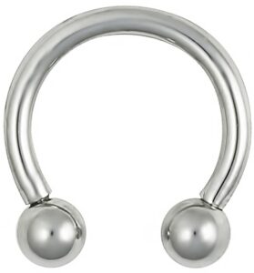 forbidden body jewelry horseshoe septum rings internally threaded small nose hoop surgical steel 16g