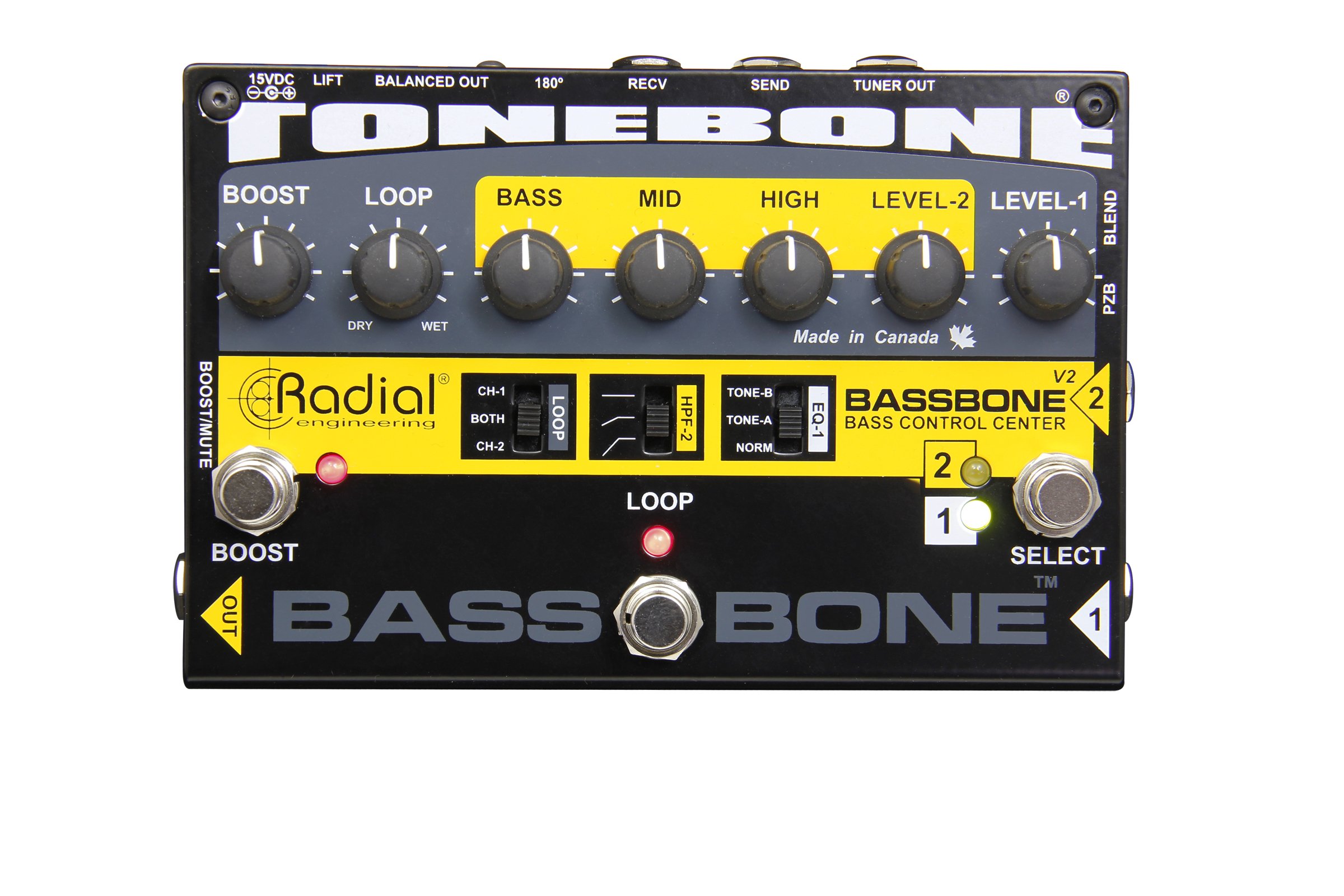 Tonebone Bassbone V2 Guitar Effects Switcher - Black