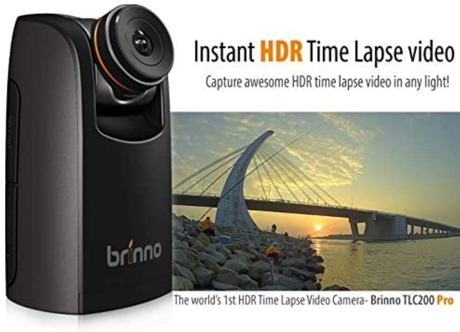 Brinno TLC200 Pro Time Lapse Camera with Waterproof Housing Case Bundle - 42 Day Battery Life - Captures Professional 720P HDR Timelapse Videos - Great for Long-Term Outdoor Projects