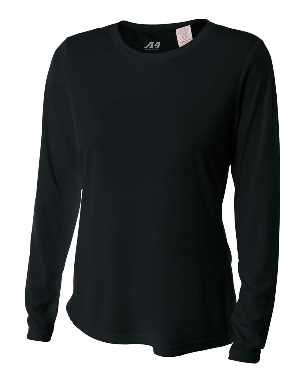 Authentic Sports Shop Black Women's Adult Medium Long Sleeve Wicking Cool & Comfortable Shirt/Undershirt