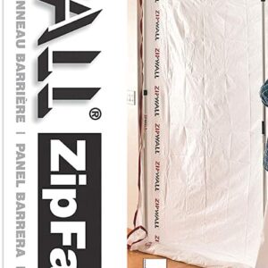 ZipWall ZF10 ZipFast Reusable Barrier Panel for Dust Barriers, 10-Feet , White