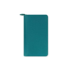 2019 filofax 17-022536 saffiano personal organizer, compact zip, aqua