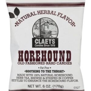 Claeys Old Fashioned Hard Candy - Variety 6 Pack - Horehound and Root Beer - 3 of Each Flavor - 36 Ounces Total