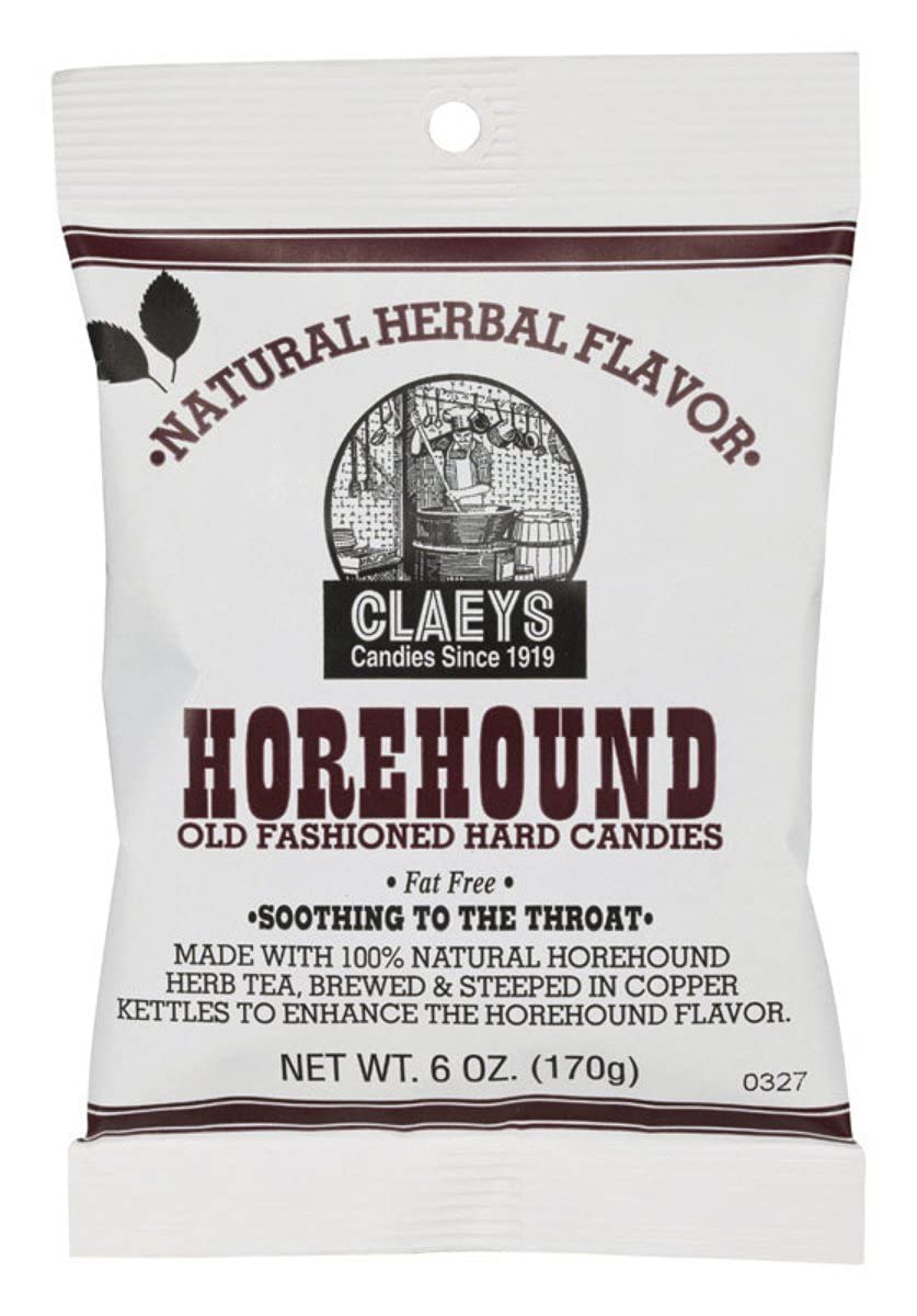 Claeys Old Fashioned Hard Candy - Variety 6 Pack - Horehound and Root Beer - 3 of Each Flavor - 36 Ounces Total