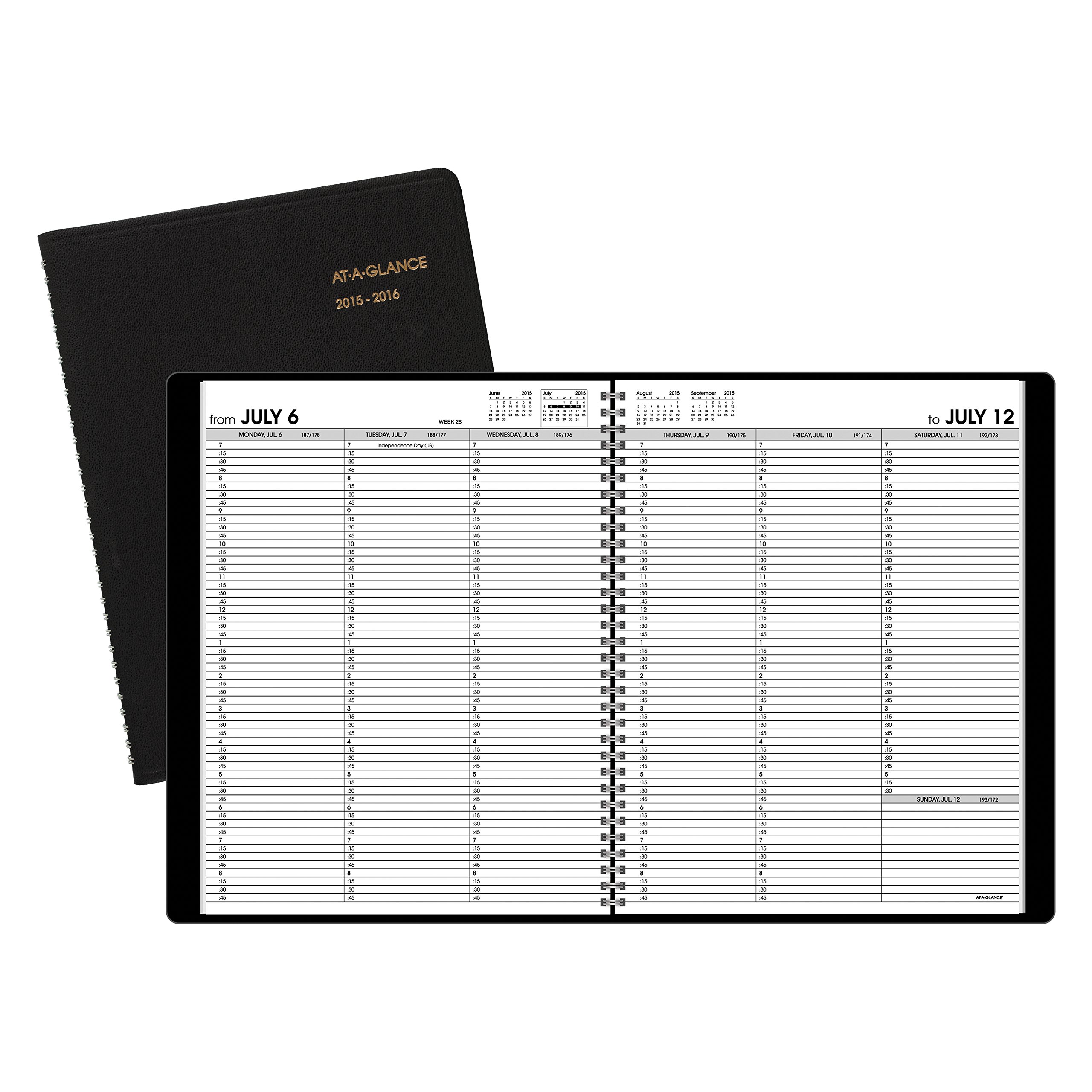 AT-A-GLANCE Weekly Planner/Appointment Book, Academic Year, 14 Months, July 2015–August 2016, 8.25 x 10.88 Inch Page Size (70-957-05)