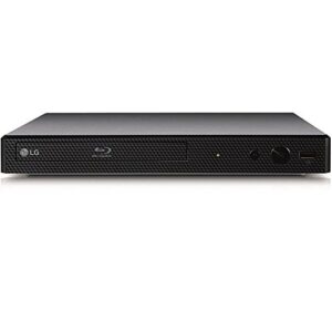 lg bp350 blu-ray player with streaming services and built-in wi-fi, black