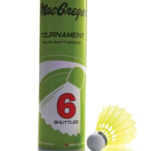 MacGregor Tournament Shuttlecocks 6/Tube