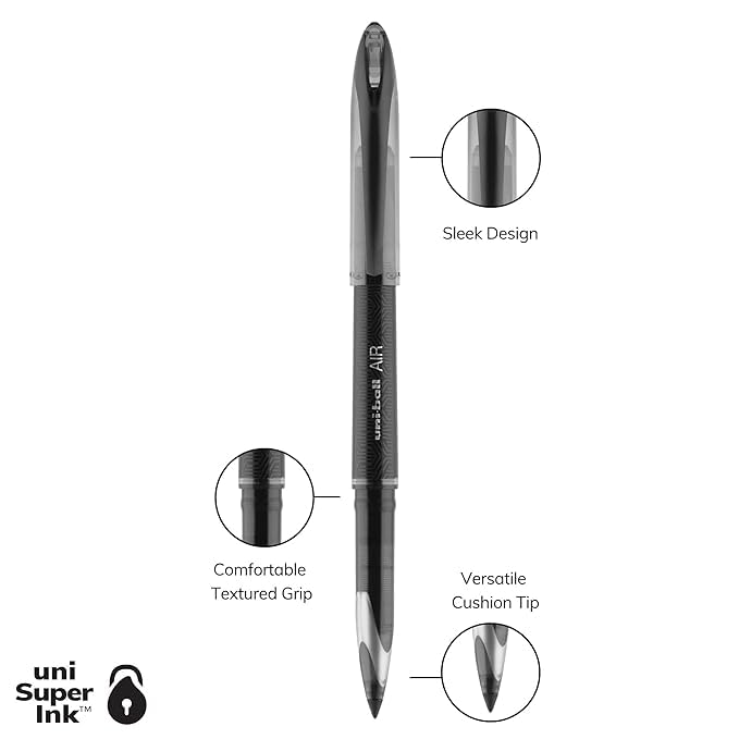 Uniball Air 2 Pack in Assorted, 0.38mm Ultra Micro Rollerball Pens