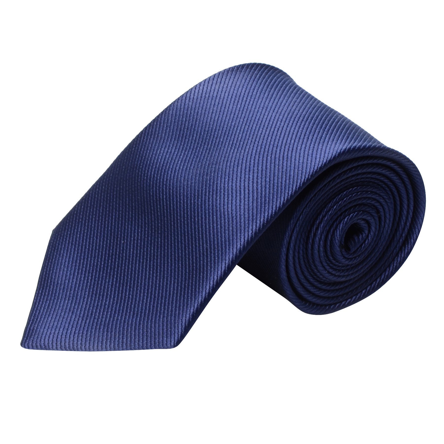 QBSM Mens Ties Navy Blue Solid Color Formal Dress Suit Neckties Neck Tie