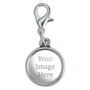 graphics and more personalized zipper pull backpack charm | customize with your own image