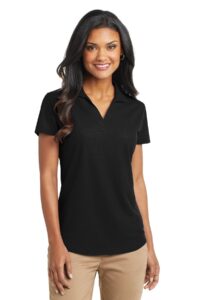 port authority ladies dry zone grid polo. l572 - black - s