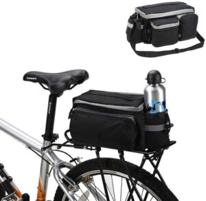 bicyclestore bike rear seat bag trunk bags bike panniers waterproof cycling bag rack 7l bicycle accessories black