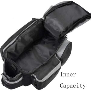 BicycleStore Bike Rear Seat Bag Trunk Bags Bike Panniers Waterproof Cycling Bag Rack 7L Bicycle Accessories Black