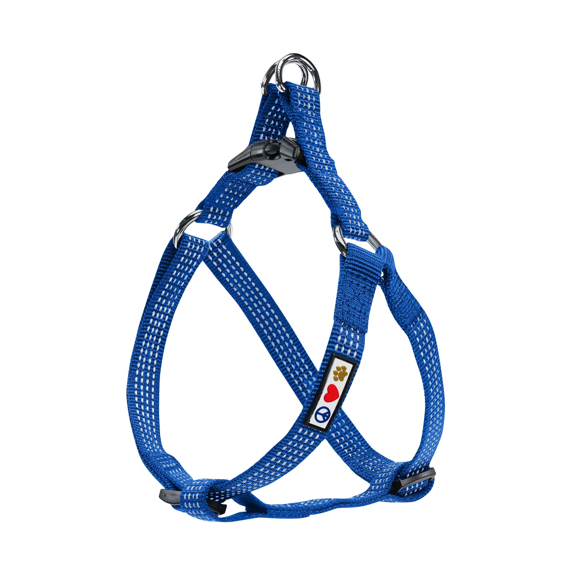 Pawtitas Reflective Step in Dog Harness or Reflective Vest Harness, Comfort Control, Training Walking of your Puppy/Dog Small Dog Harness S Blue Dog Harness