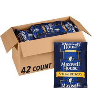 maxwell house special delivery medium roast ground coffee (1.2 oz bags, pack of 42)