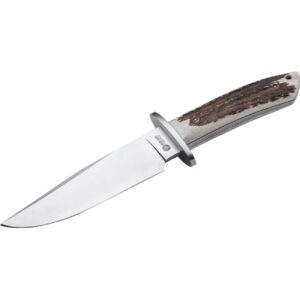 boker arbolito 02ba593h esculta stag fixed blade knife with 5-3/4 in. bohler n695 steel blade