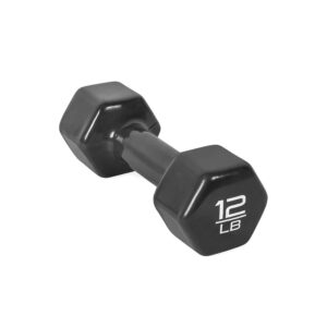 cap barbell vinyl coated dumbbell, 12 lb single