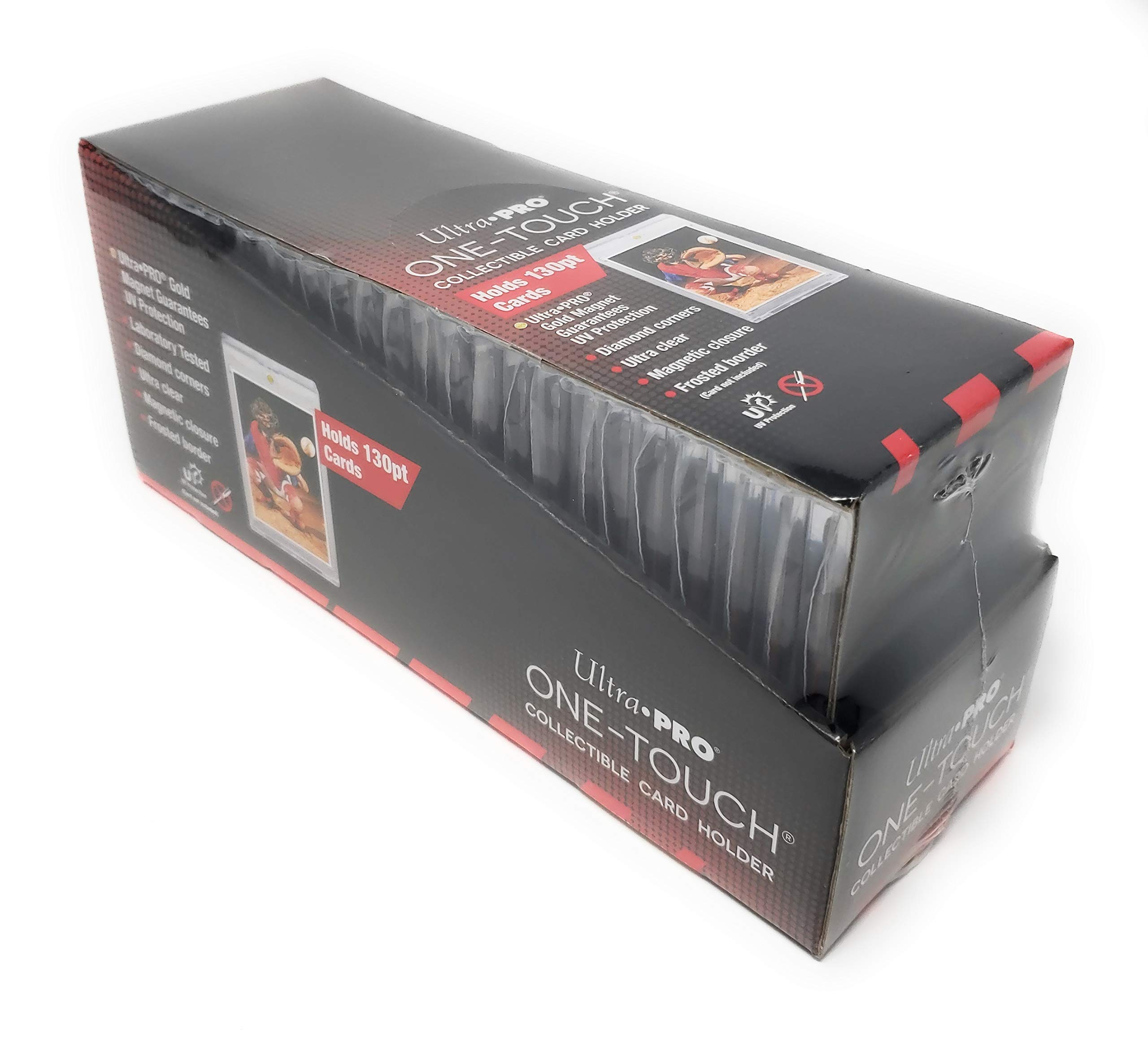 Ultra Pro - 130pt Magnetic Card Holder Cases 25ct Box - Sized to fit Standard Size Cards, Protect Collectible Sports Cards, Baseball Cards, Sports Memorabilia, Durable Card Display