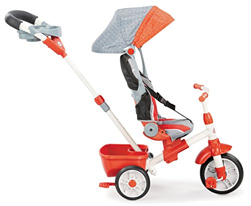 Little Tikes 5-in-1 Deluxe Ride & Relax, Reclining Trike - Red