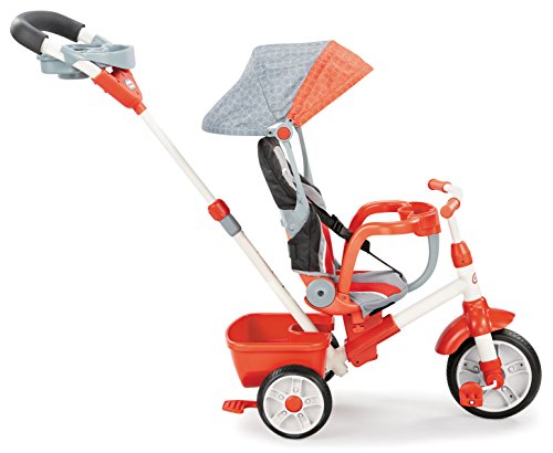 Little Tikes 5-in-1 Deluxe Ride & Relax, Reclining Trike - Red