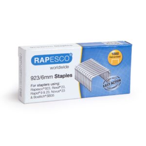 rapeso 1235 923/6 mm galvanised staples, type 23, box of 1000