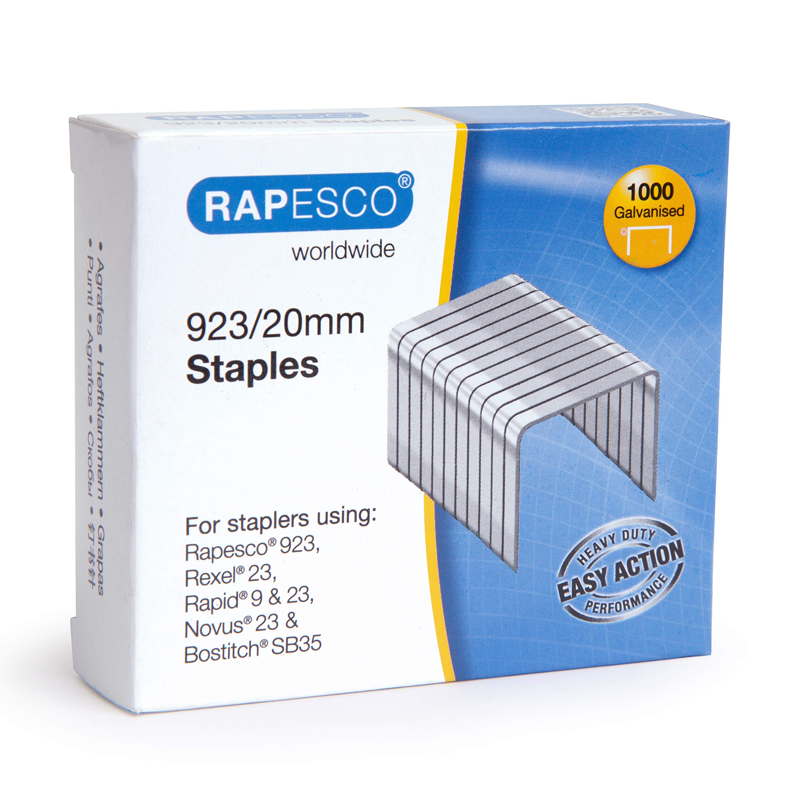 Rapesco Staples - 923/20mm (Box of 1,000)