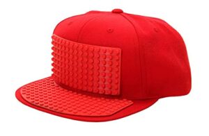 red snapback hat | bricky blocks standard