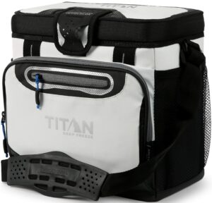 arctic zone titan deep freeze 16 can zipperless cooler, white