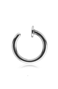 titanium open nose ring 1/4" - 6mm hoop 18g