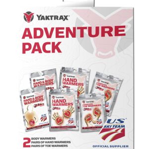 Yaktrax Hand Warmer, Body Warmer, and Toe Warmer Adventure Pack