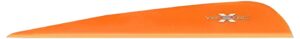 gold tip vane 100ct 4-inch duravane arrows, flo orange