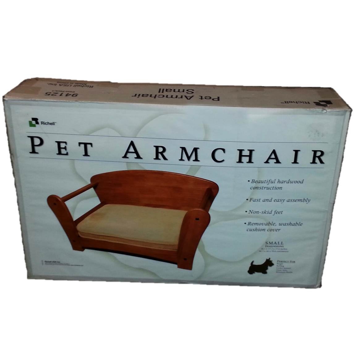 Richell Pet Armchair Dog Bed Small