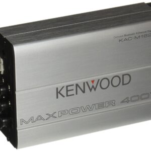 Kenwood 1177524 Compact Automotive/Marine Amplifier Class D Kac-M1824BT, 180W RMS, 400W PMPO, 4 Channel