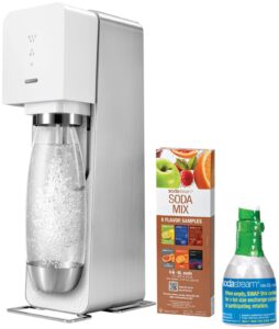 sodastream source metal white w/mini