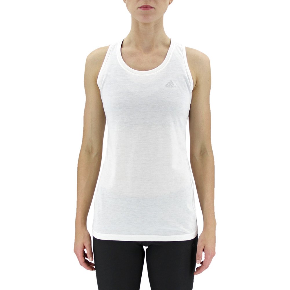 adidas Performance Women's Ultimate Tank Top, White, Medium