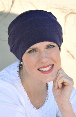 Headcovers Unlimited 100% Cotton Three Seam Turban | Chemo Turbans for Cancer Patients Black