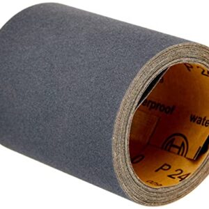 Bosch Professional 1x Sanding Roll SiC (for Coated material, Lacquer, Waterproof, 93 mm x 5 m, P240, Accessory Hand Sanding)