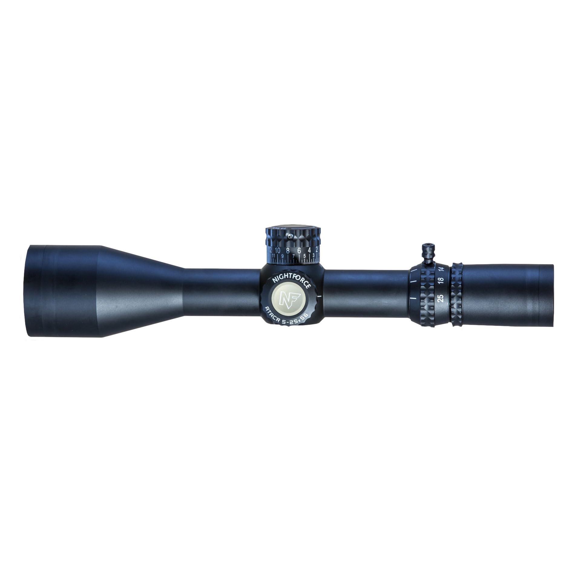 NIGHTFORCE ATACR 5-25x56mm ZeroStop Digillum Center Only Illumination Second Focal Plane (F2/SFP) 34mm Tube Hunting Gun Scope, Moar-T Reticle