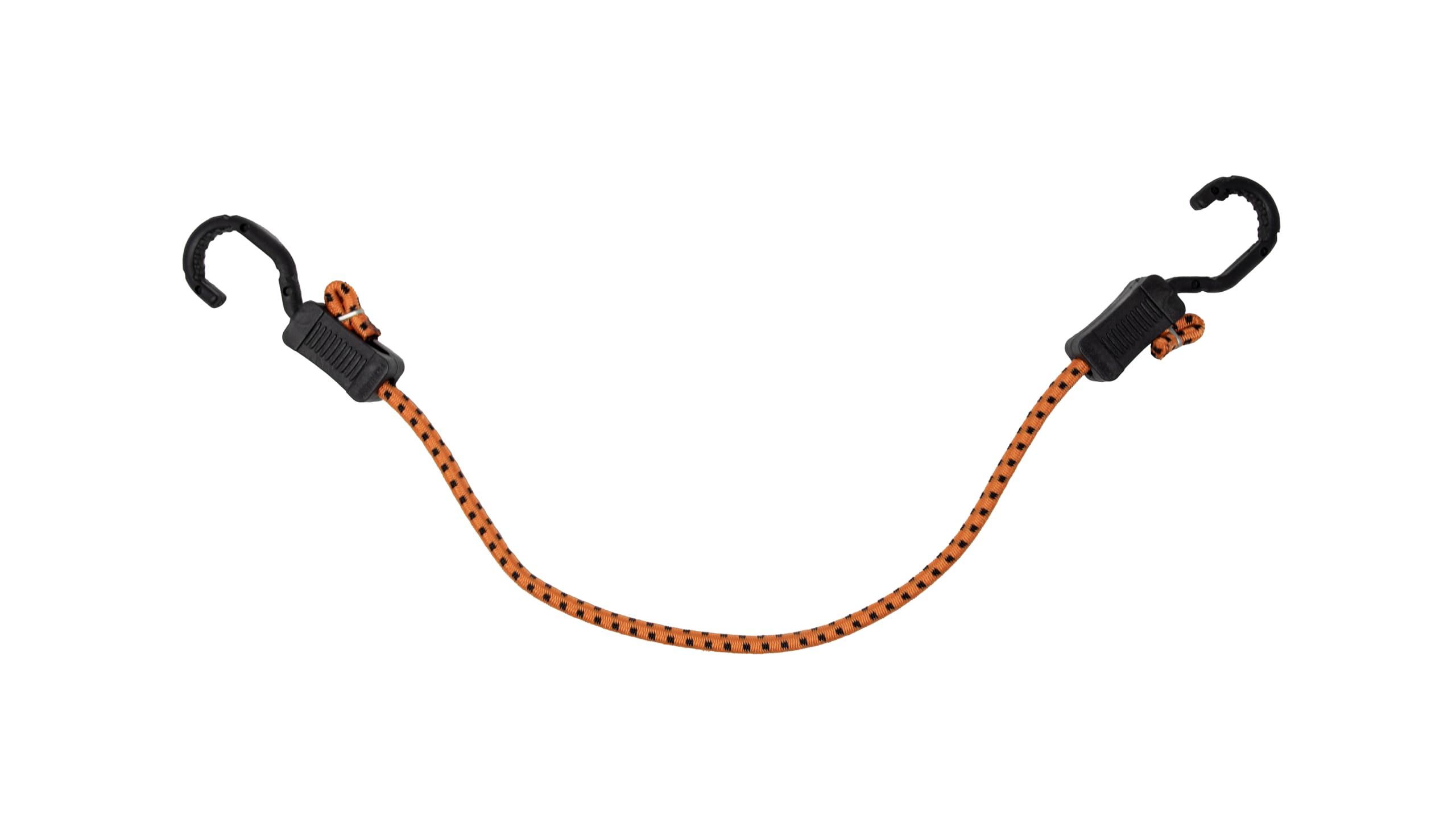 Kotap MABC-24 All- Purpose Adjustable Bungee Cords with Hooks, 24-Inch, Orange/Black, 10 Count