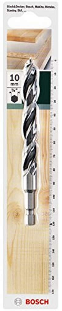 Bosch 2609255159 Hex Shank Wood Drill bit, 10 mm Diameter