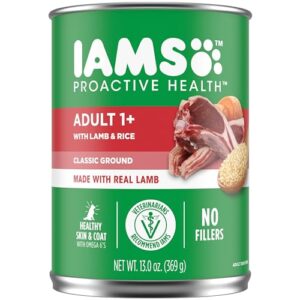 iams proactive health adult ground dinner - lamb & rice - 13.0 oz (packaging may vary)