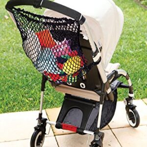 Dreambaby Strollerbuddy Stroller Net Bag - Pushchair & Pram Mesh Net Storage Bag Organizer -Black - Model F235